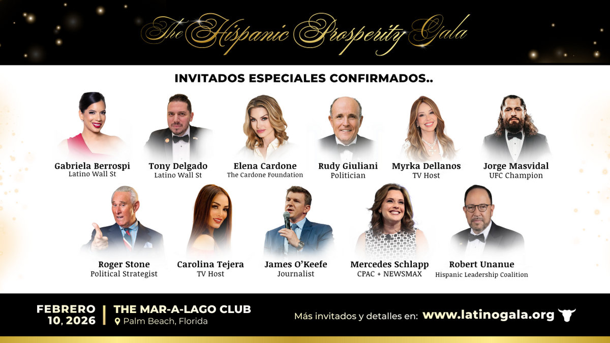 Latino Wall Street: Hispanic Prosperity Gala 2026 en Mar-a-Lago